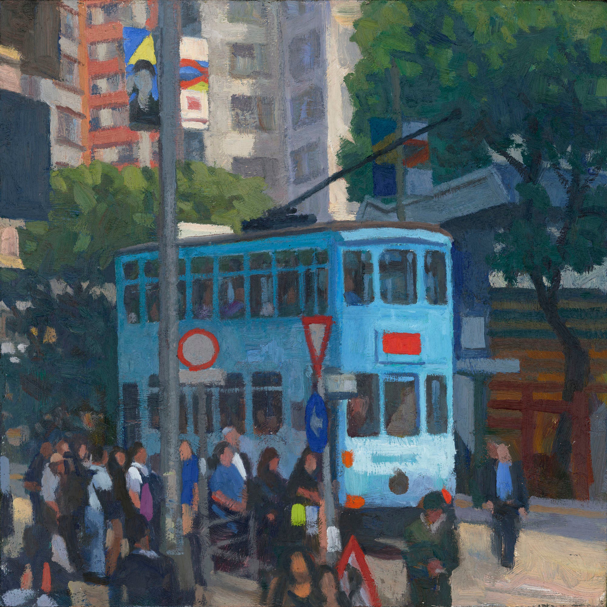 Boarding the Trolly Hong Kong Fine Art Print for Sale by William Low ...