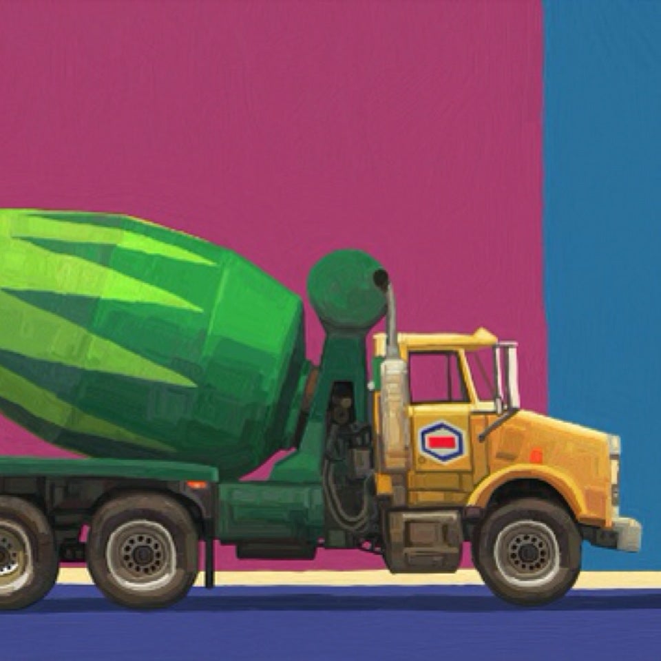 Truck Art Cement Mixer by William Low Machines Go To Work Art Prints ...